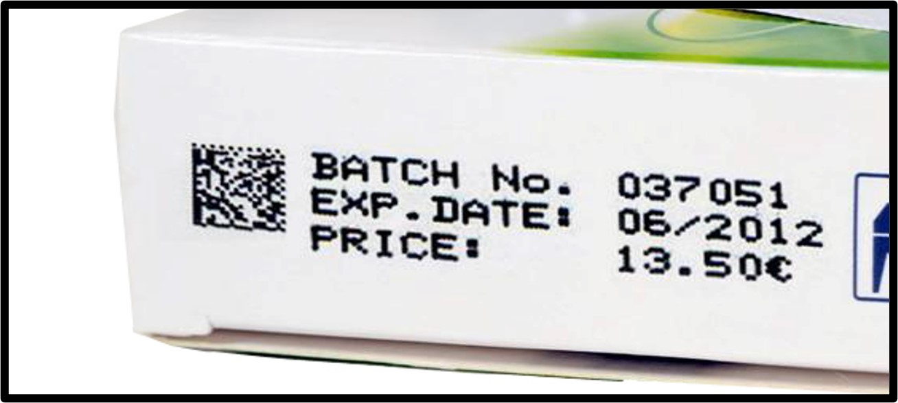 Codificado de lotes, fechas de caducidad, códigos qr, etc en productos